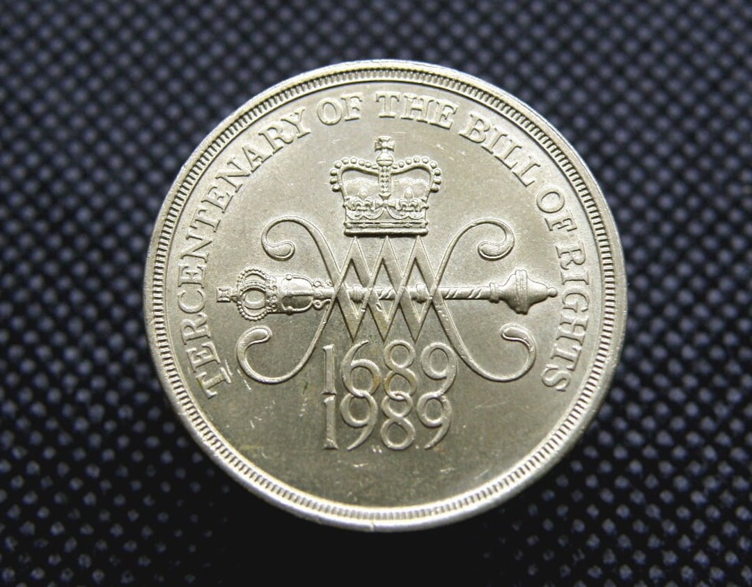 1989 British TWO POUND COIN - Bill of Rights 300th Anniversary ...