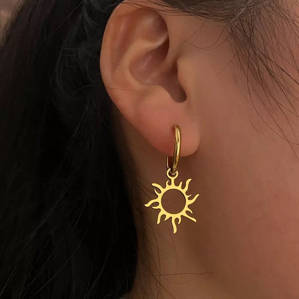 Sun Earrings - Etsy