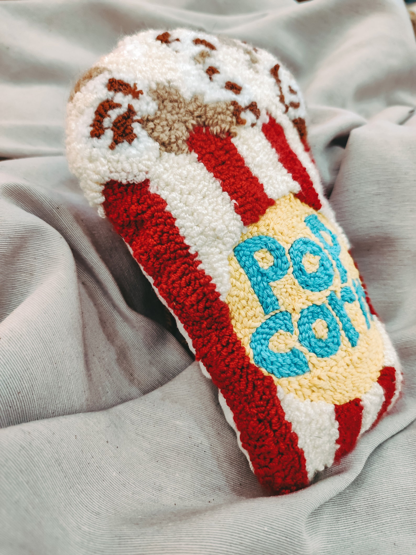 POP CORN TOYS Fluffy Punch Needle Craft Gift for Her Gift for - Etsy