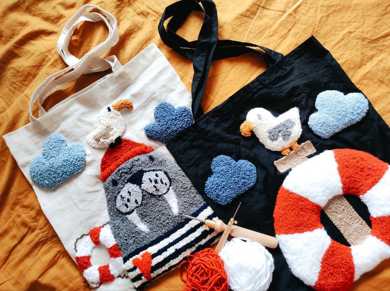 Beach Handbag Shopper Tote Over the Shoulder With the Image of a ...
