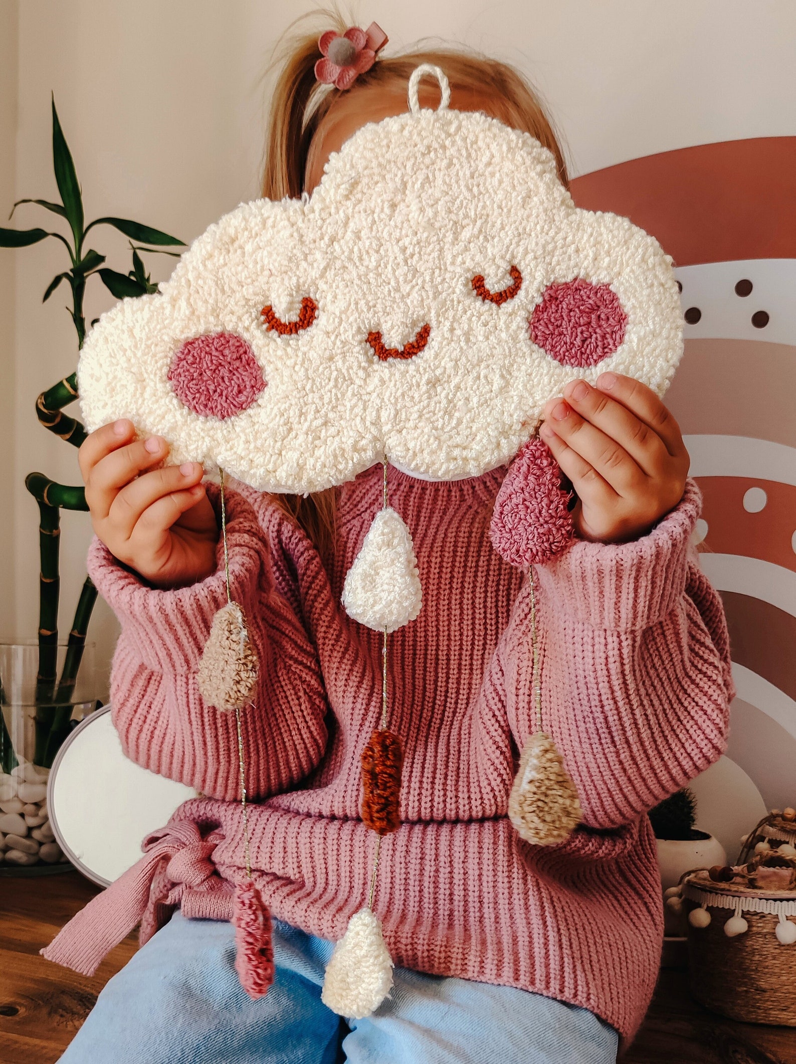 Plush Cozy Cloud Handmade Craft Decor for Children's Room - Etsy