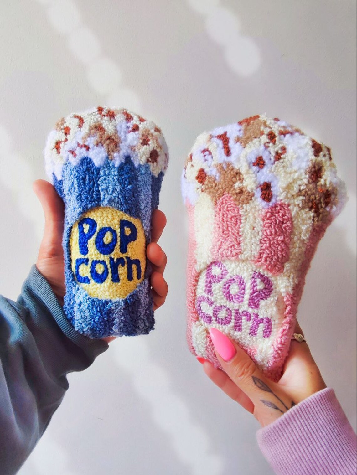 POP CORN TOYS Fluffy Punch Needle Craft Gift for Her Gift for - Etsy