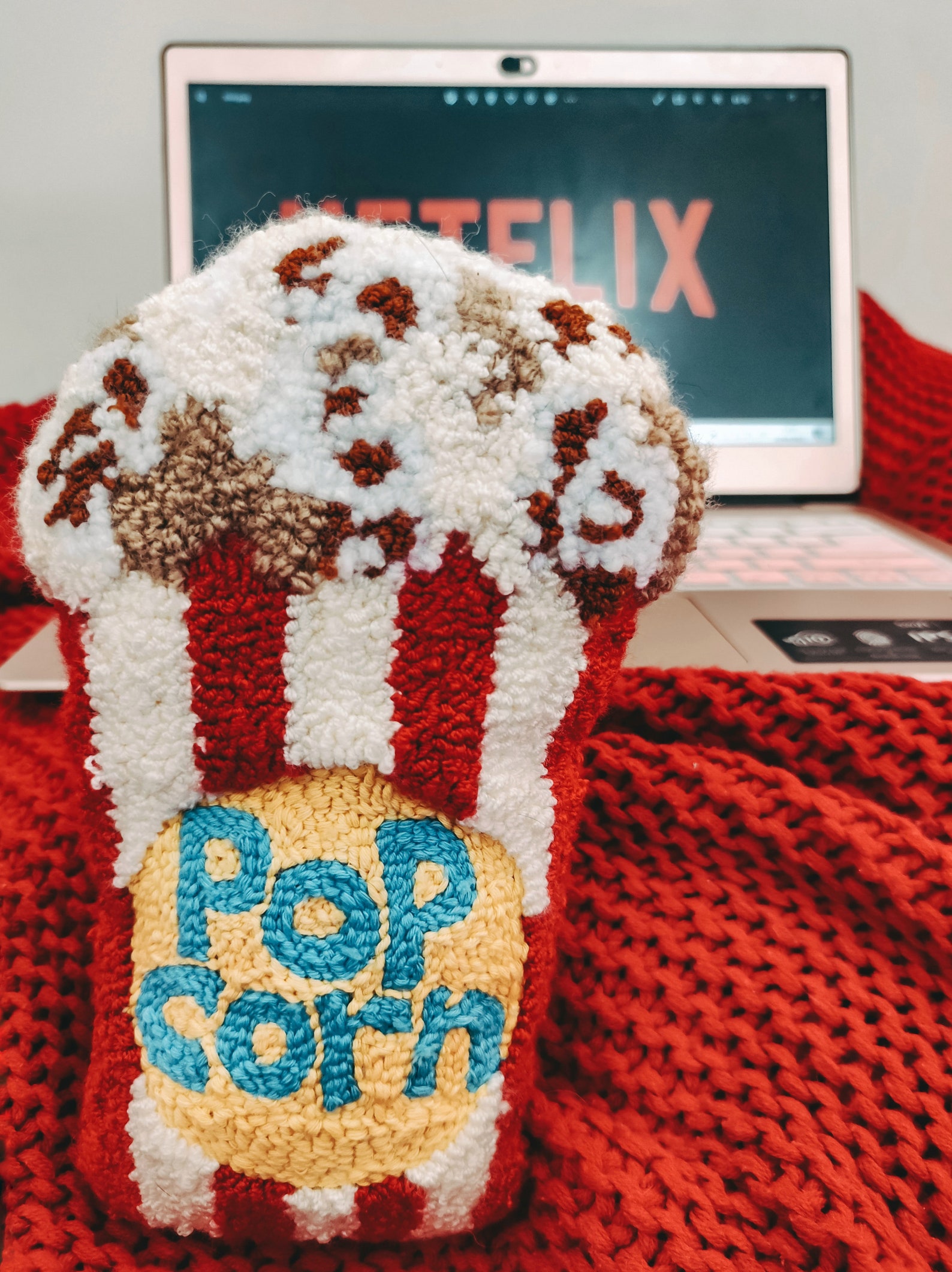 POP CORN TOYS Fluffy Punch Needle Craft Gift for Her Gift for Him ...