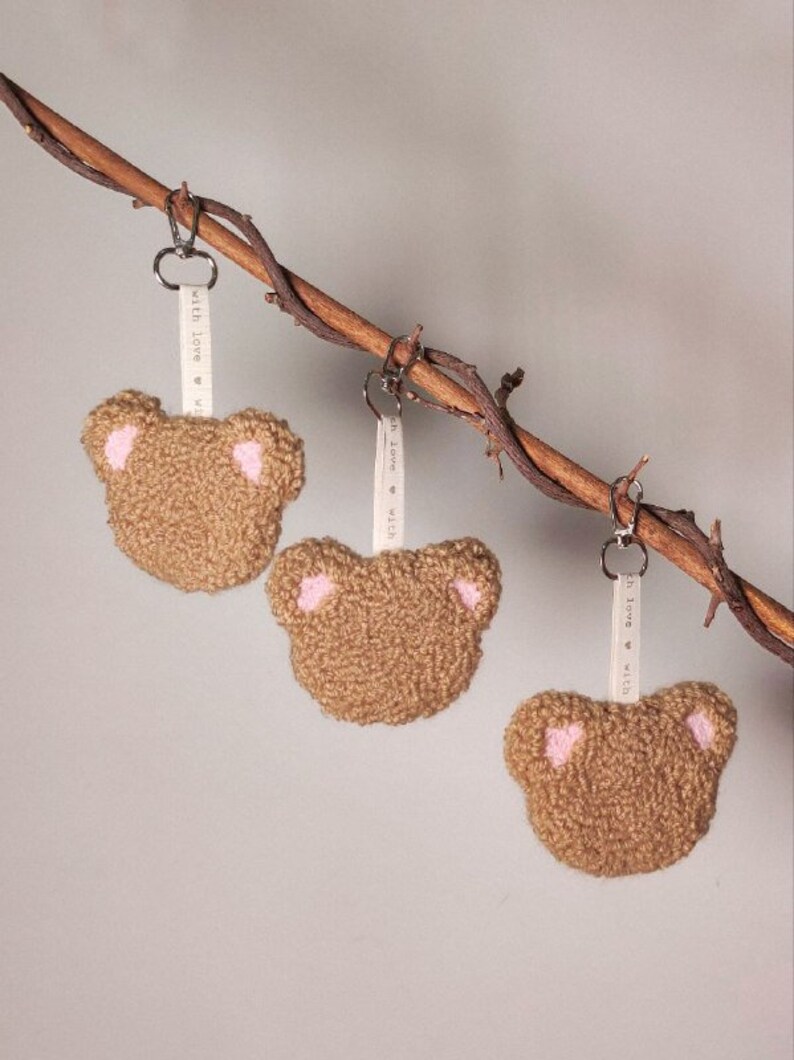 Cute Teddy Bear Keychains Handmade Valentine's Day Gift for Her ...