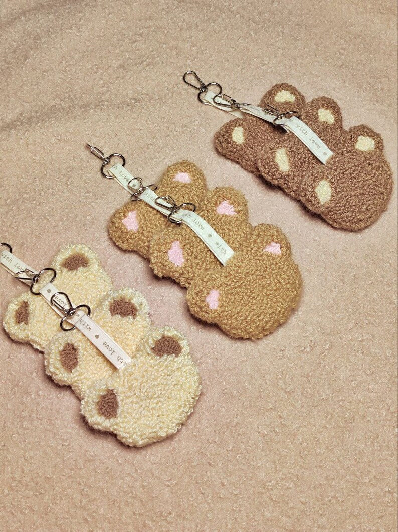 Cute Teddy Bear Keychains Handmade Valentine's Day Gift for Her ...
