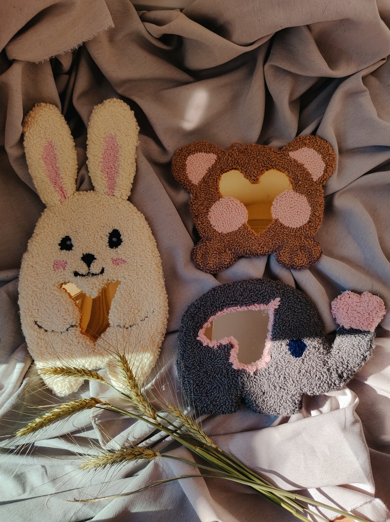 Unbreakable Mirror Handmade Wall Mirror Little Bear for Children's ...