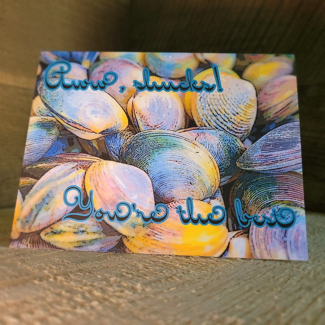 Aww Shucks, You're the Best Greeting Card, Blank Thank You Card - Etsy