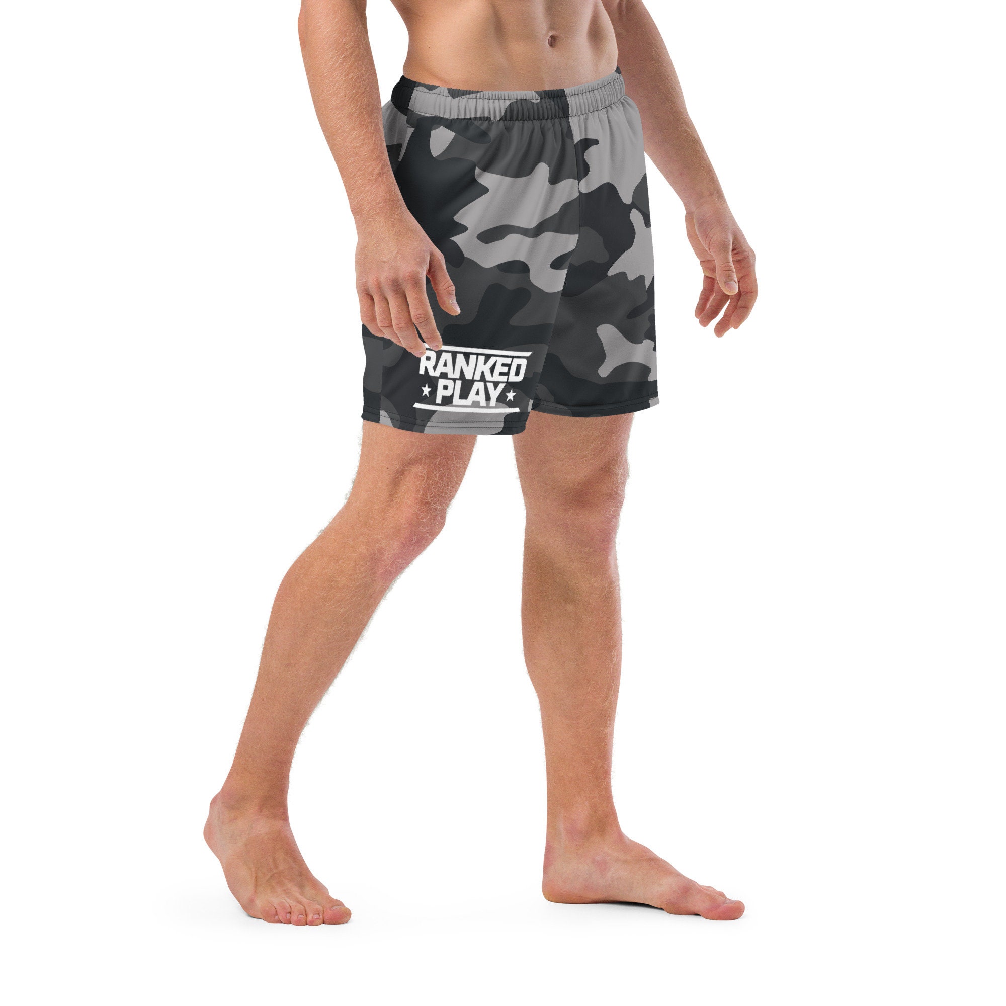 Gray Camo Ranked Play Men's Swim Trunks - Etsy