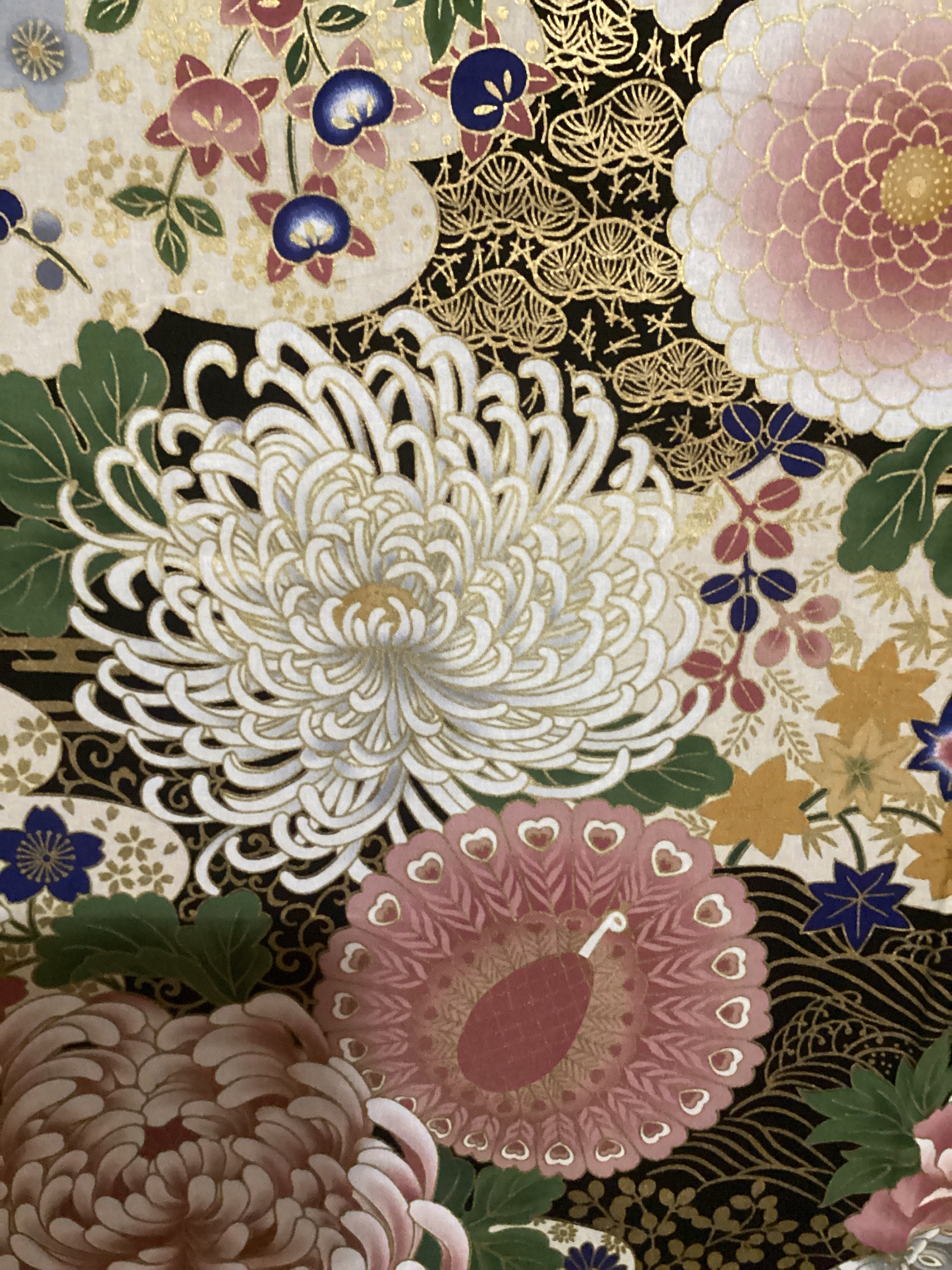 Beautiful Asian Floral Fabric by the Half Yard. Made in Japan - Etsy