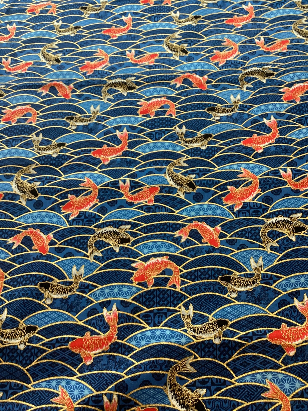Beautiful Kois Asian Fabric by the Half Yard. Made in Japan. - Etsy