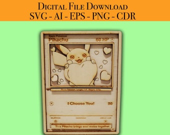 Charizard Pokemon Card Laser Cutter Files Vector Ready for Wood ...