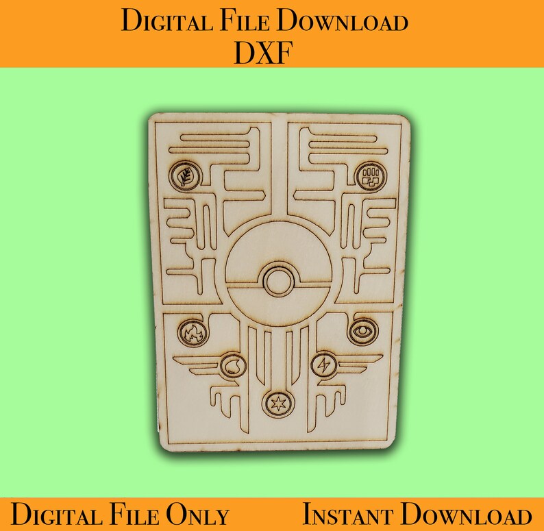 Ancient Mewtwo Pokemon Card DXF File - Etsy