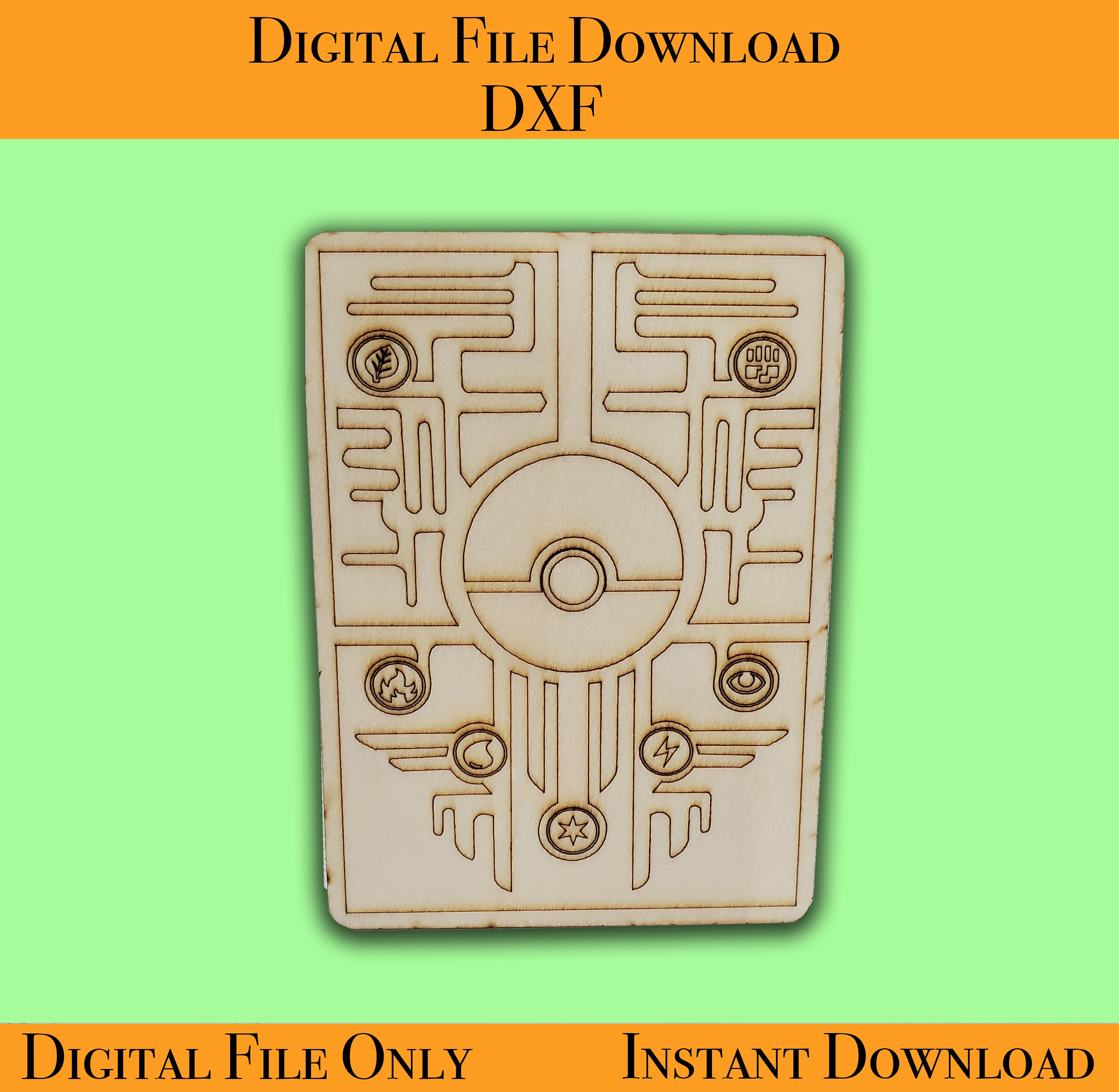 Ancient Mewtwo Pokemon Card DXF File - Etsy