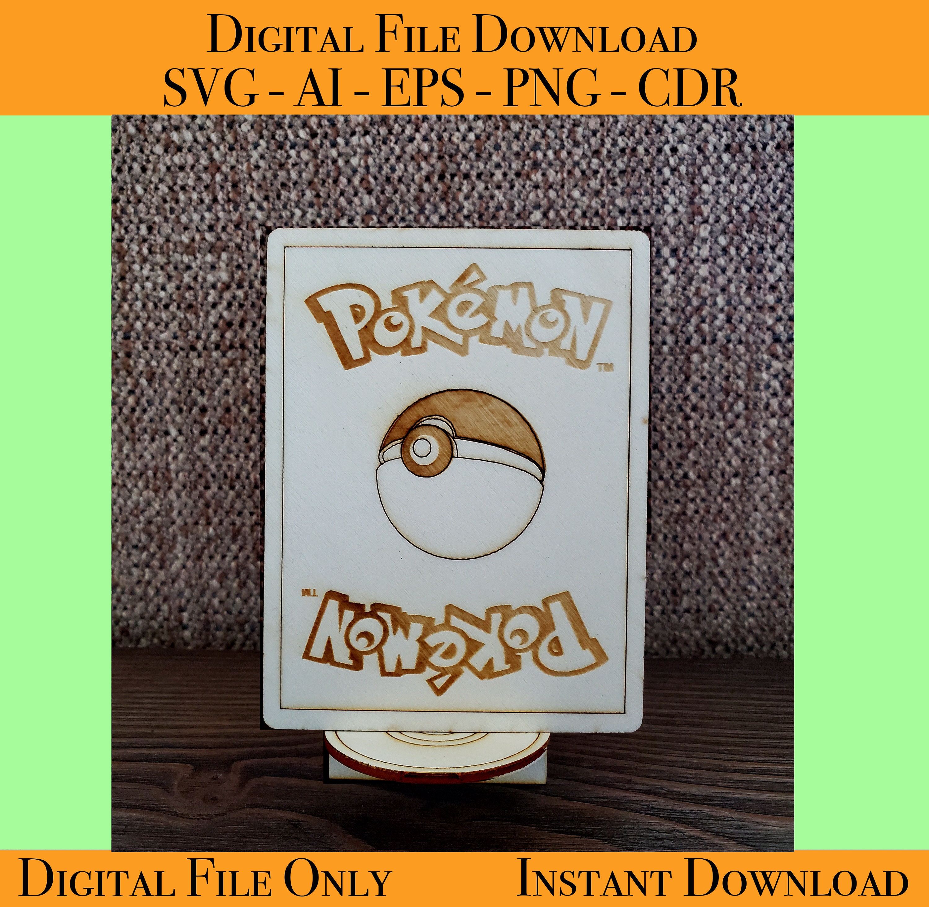 Cubone Pokemon Card Laser File Vector Ready for Wood - Etsy