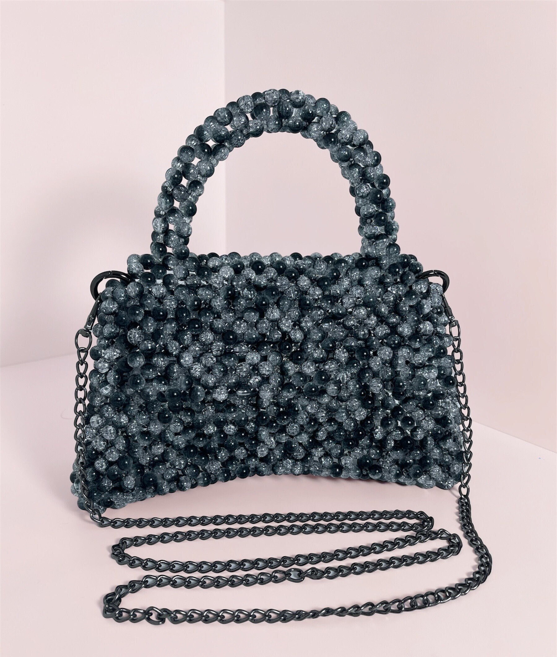 Beaded Bag, Crystal Bag, Beaded Evening Bag, Pearl Bag, Crossbody Bag ...