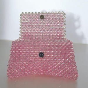 Beaded Bag, Crystal Bag, Pink Bag, Pearl Bag, Handbag Beaded, Beaded ...