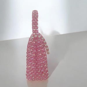 Beaded Bag, Crystal Bag, Pink Bag, Pearl Bag, Handbag Beaded, Beaded ...
