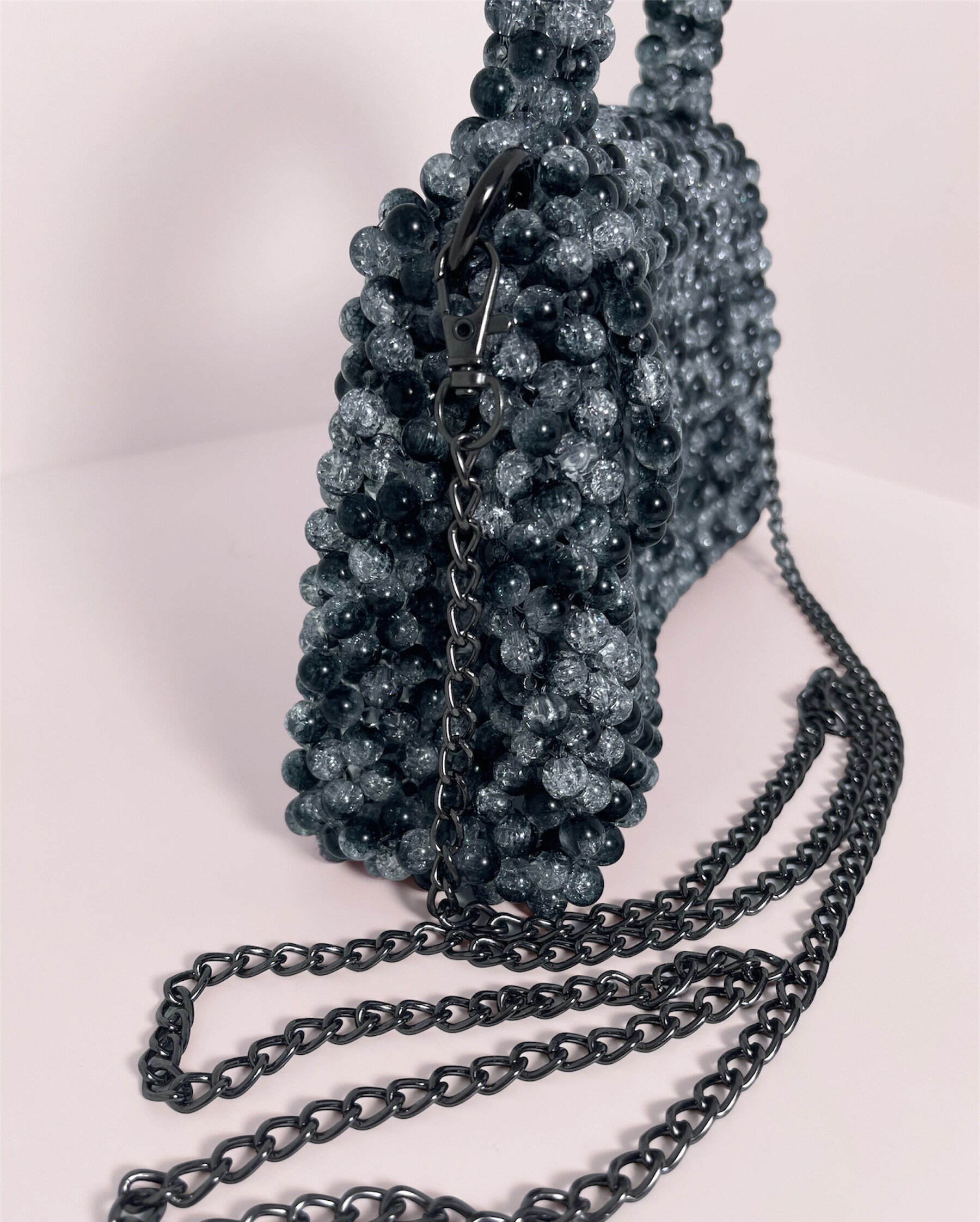 Beaded Bag, Crystal Bag, Beaded Evening Bag, Pearl Bag, Crossbody Bag ...