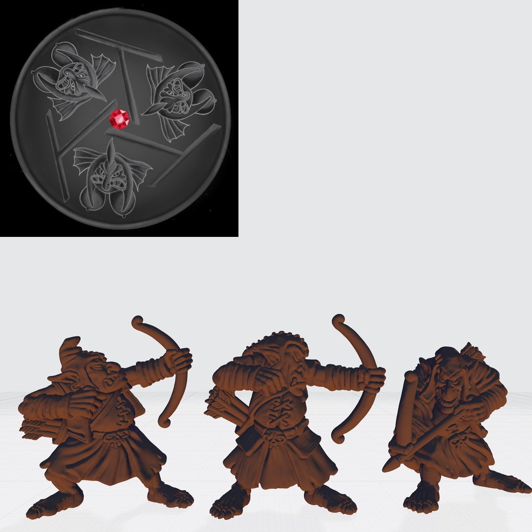 Hobgoblin Archers fabelzel Chaos Dwarfs Oldhammer Wargames Resin ...