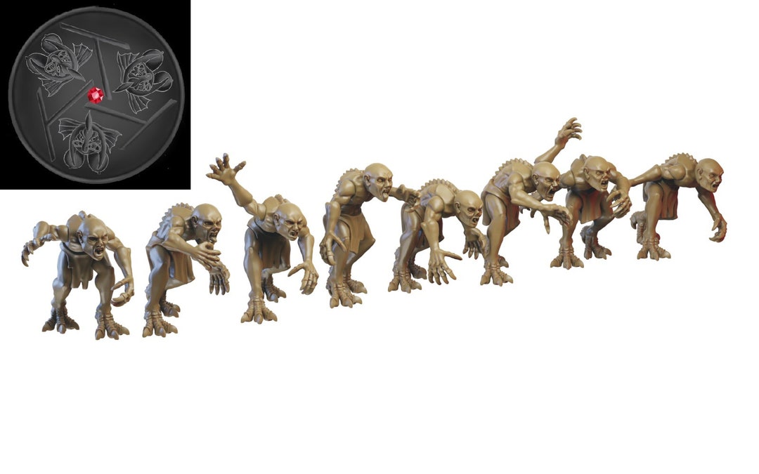 Crypt Ghouls ilhadiel Vampire Counts Wargames Resin Miniatures 28 Mm - Etsy