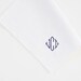 MENS DIAMOND Font Embroidered Monogrammed Handkerchief, Wedding ...