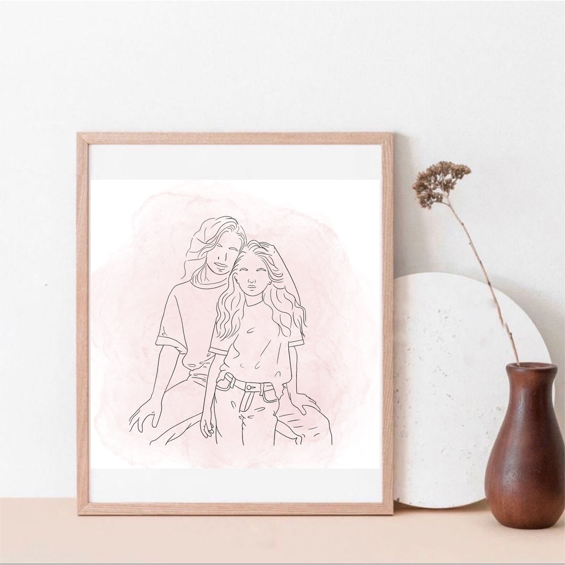 Mothers Day Gift, Printable Mothers Day Gift, Mother Line Art, Custom ...
