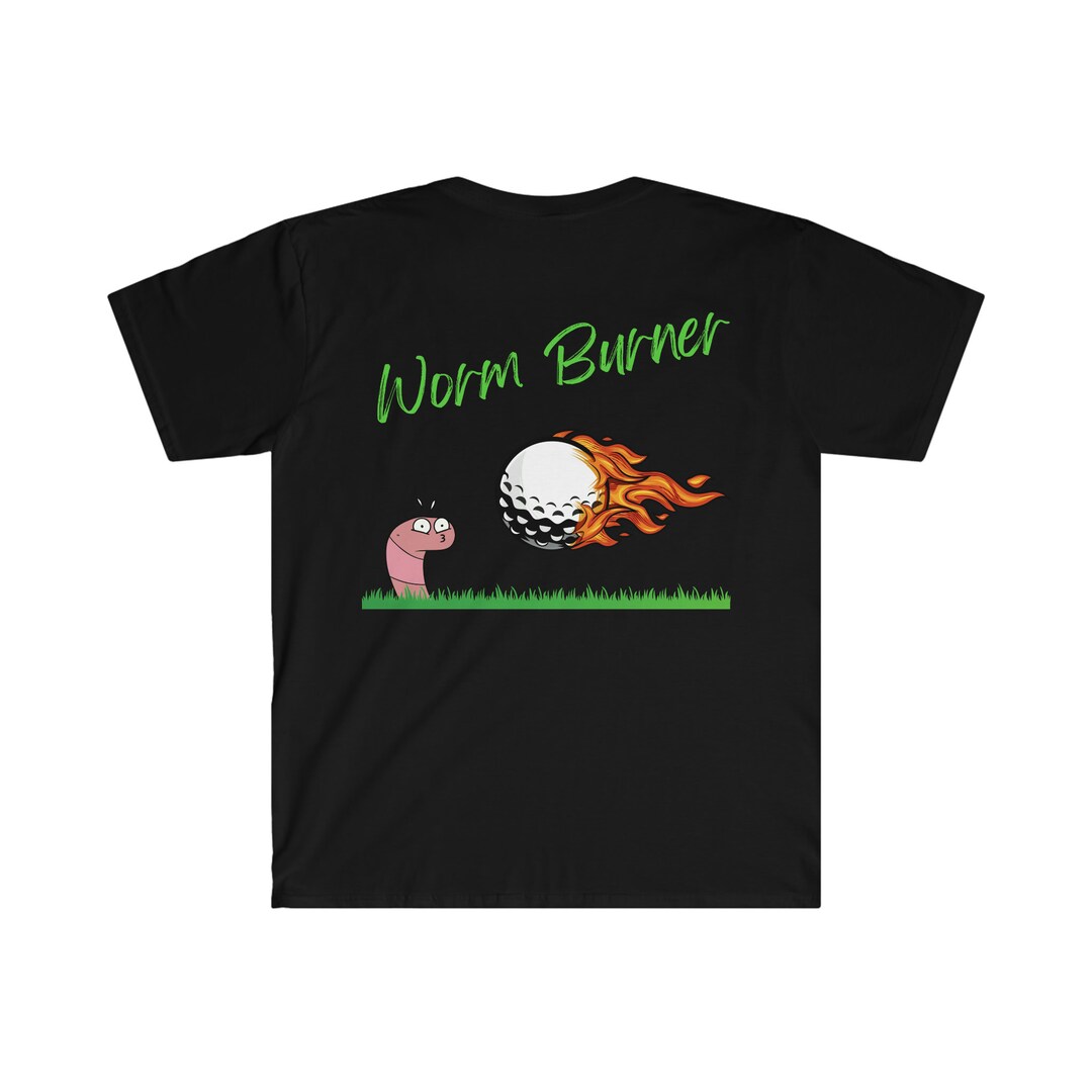 Play Thru Golf Worm Burner Graphic Golf T-shirt - Etsy
