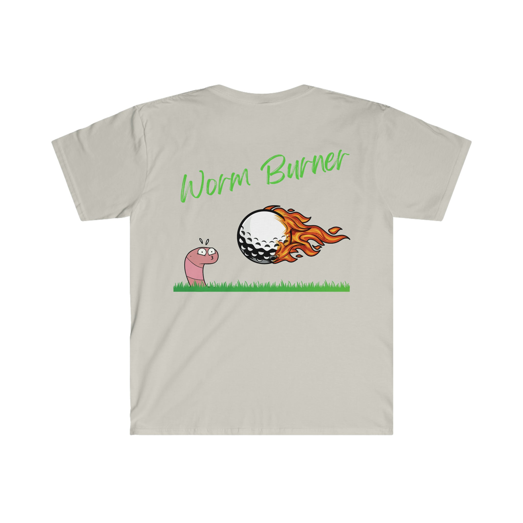 Play Thru Golf Worm Burner Graphic Golf T-shirt - Etsy