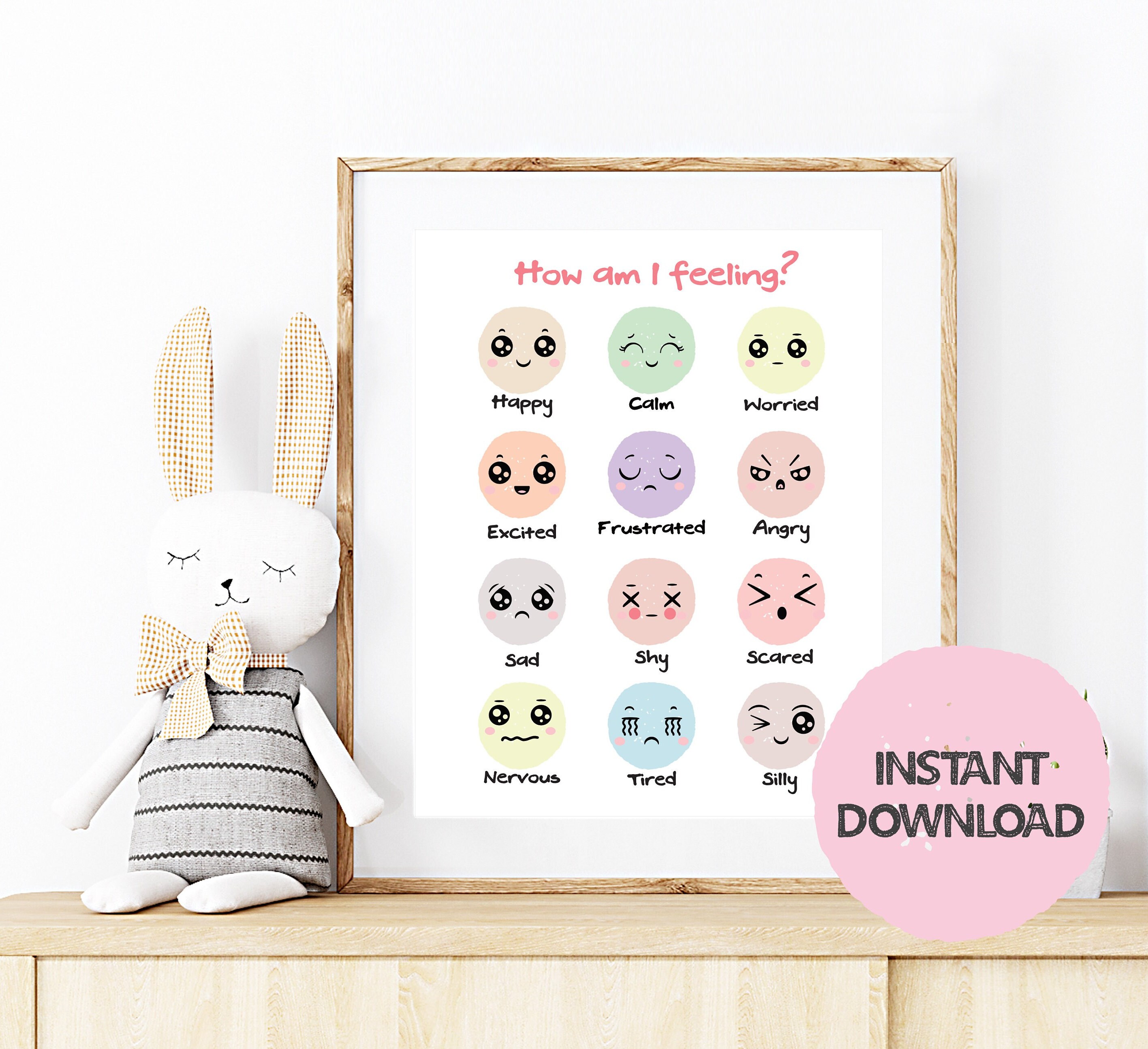 Feelings Poster, Check in Sign , Social Emotional Learning Poster ...
