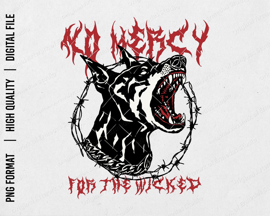 Doberman Pinscher Dog With Barbed Wire Artistic Print | Transparent PNG ...