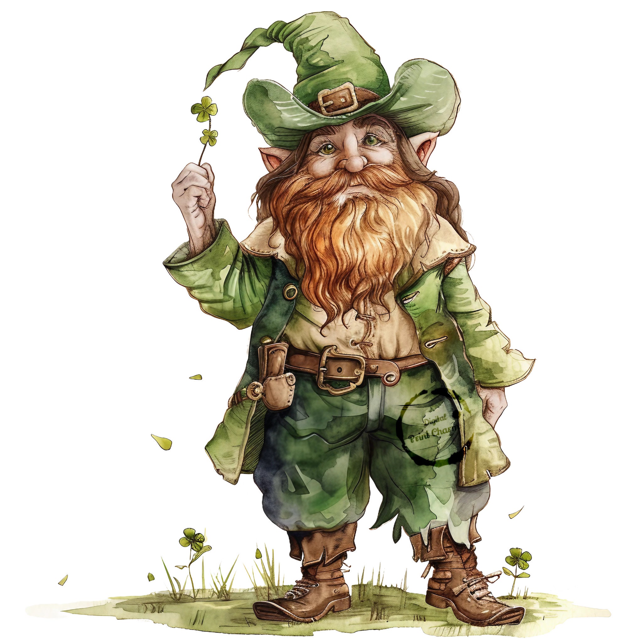 Realistic Leprechaun Clipart Bundle 20 Detailed Irish Folklore ...