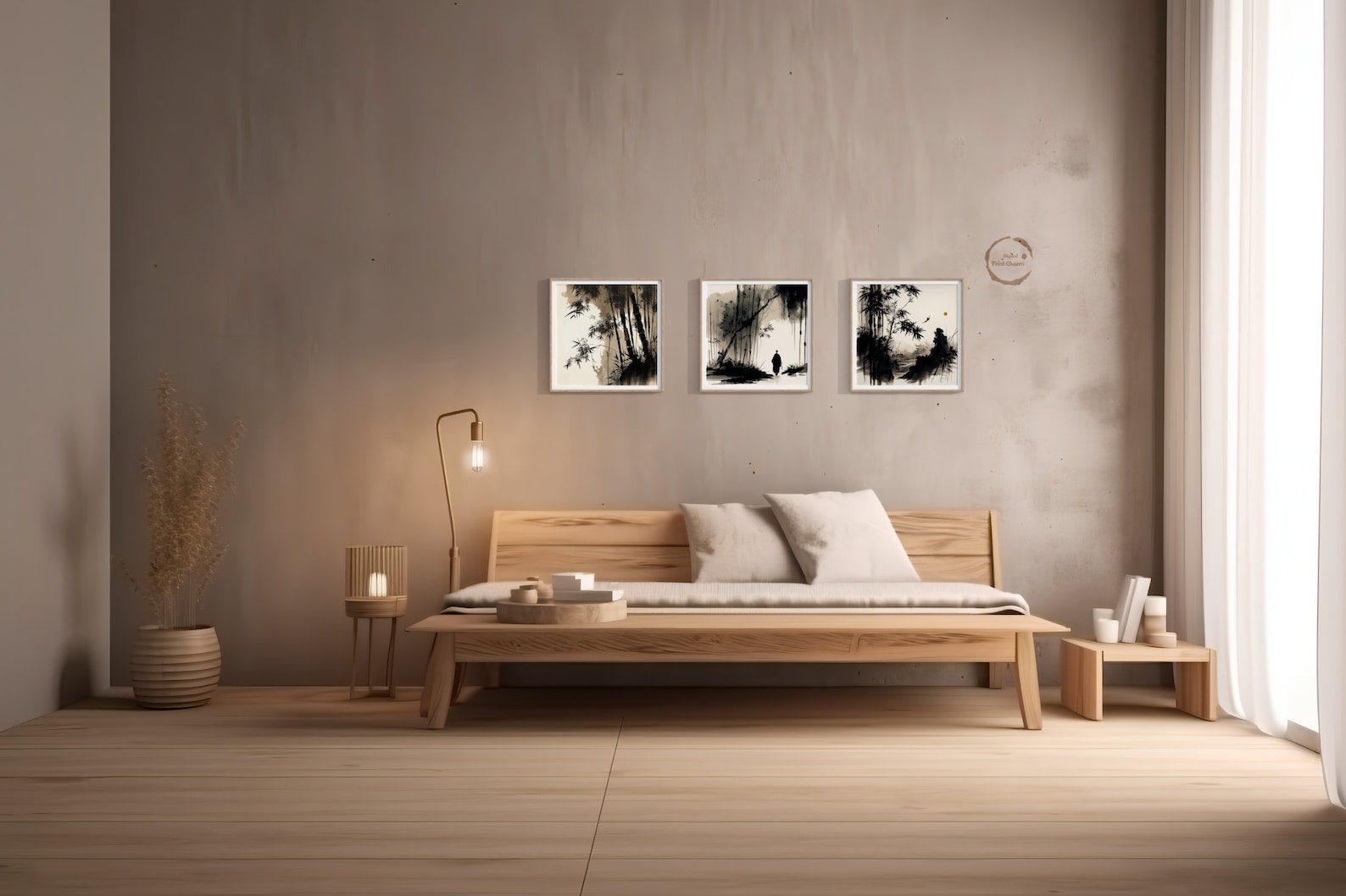 Korean Ink Art | Zen Bamboo Forest | Digital Download for Asian ...