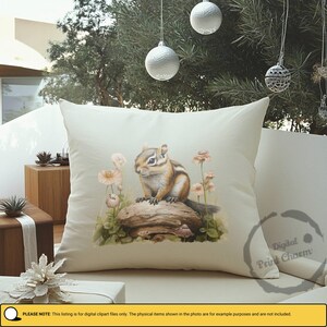 Chipmunk Charm PNG | 20 Watercolor Wonders | Forest Friends Collection ...