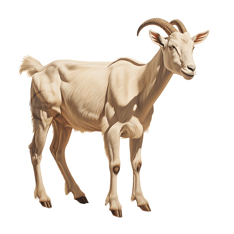 Goat Clipart Bundle Realistic Watercolor Style 12 Digital - Etsy