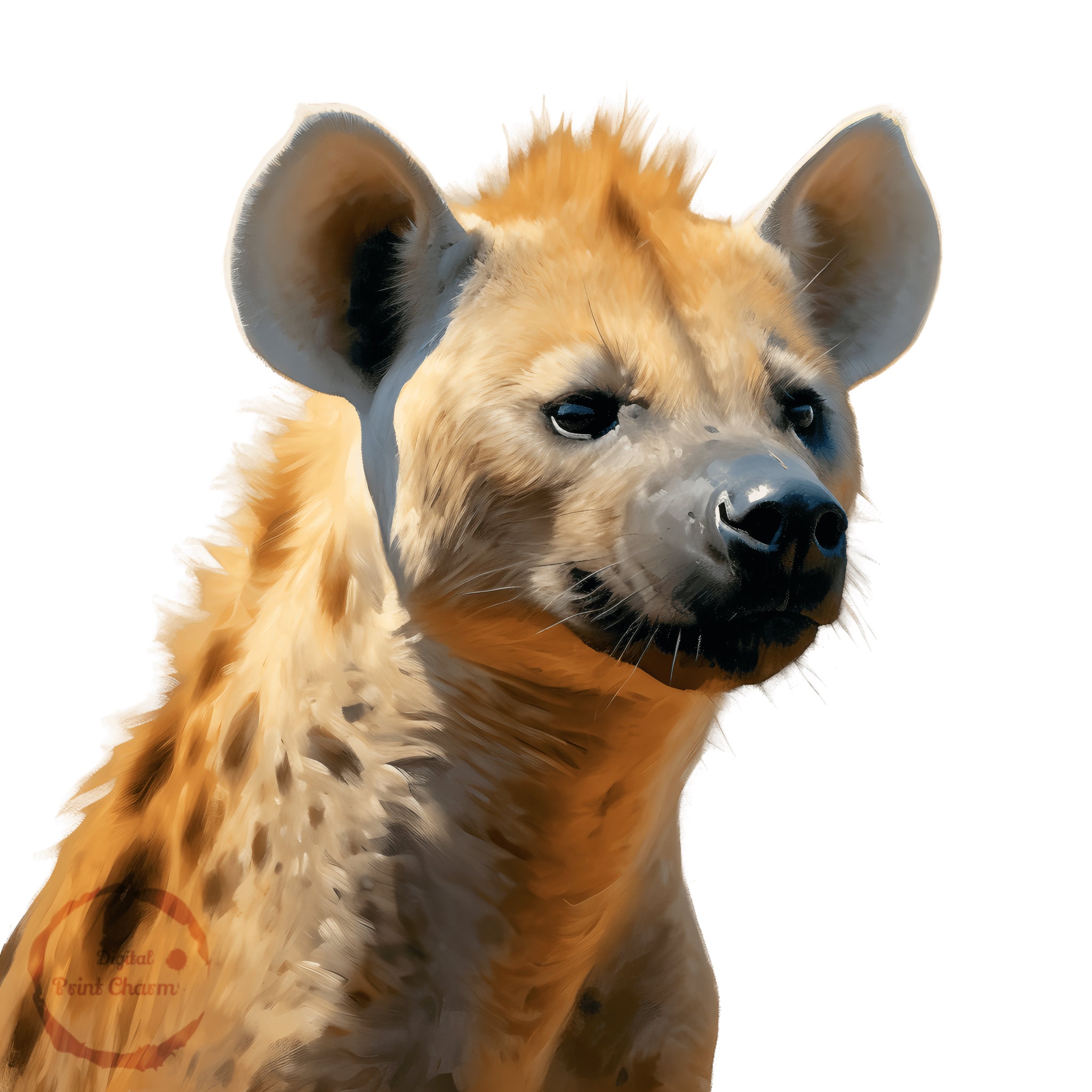20 Hyena Clipart Digital Prints Realistic Watercolor Art Perfect for ...