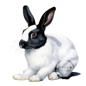 Realistic Rabbit Art Bundle | 20 Watercolor Paintings | Digital Clipart ...
