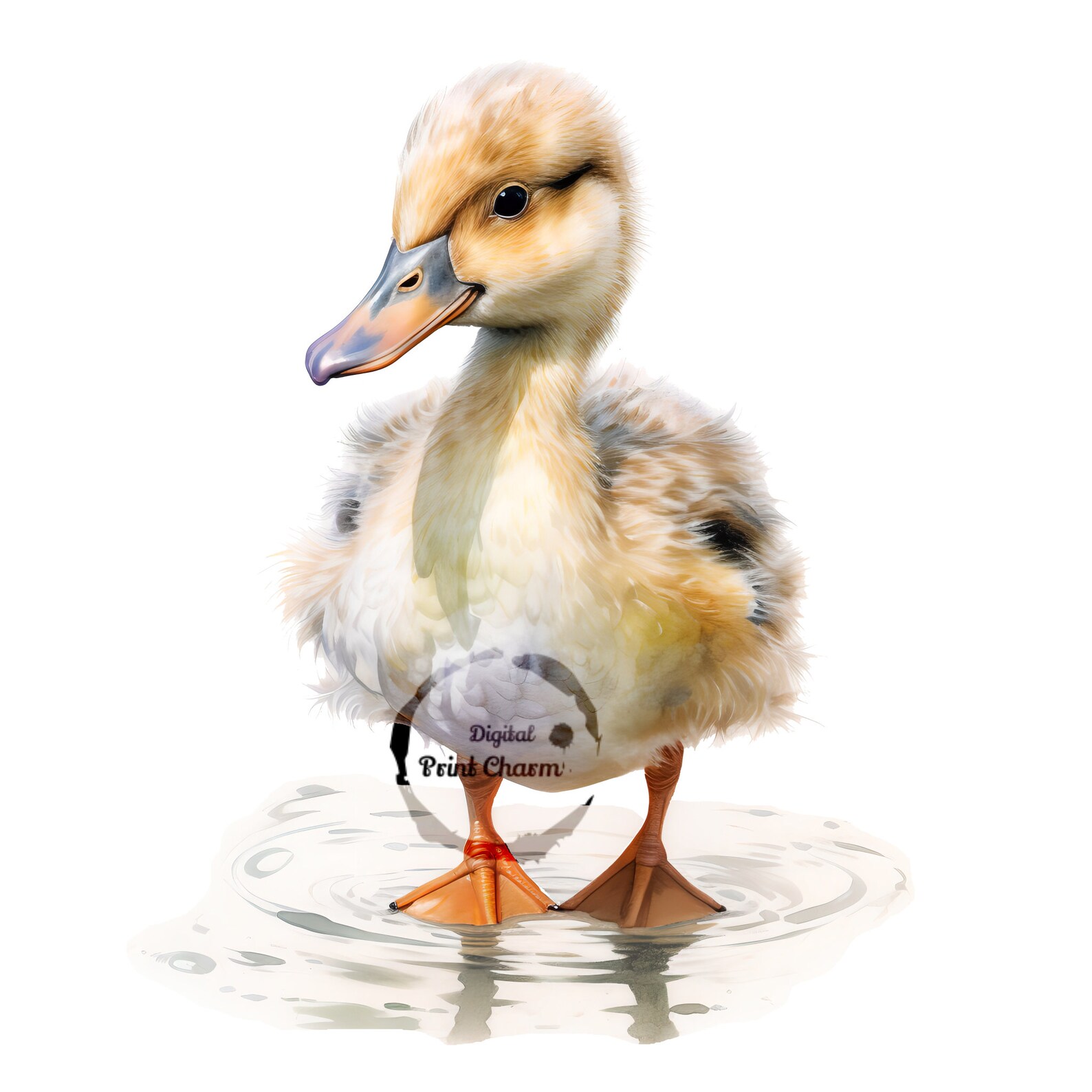 20 Realistic Watercolor Duck Clipart Set Digital Prints Scrapbooking ...