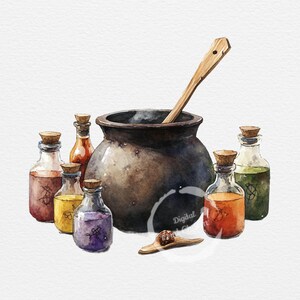Witches Brew | 20 Cauldron Clipart Bundle | Magical Gift for Wiccans ...