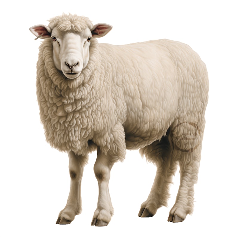 Sheep Watercolor Clipart Set 16 Realistic Digital Prints - Etsy