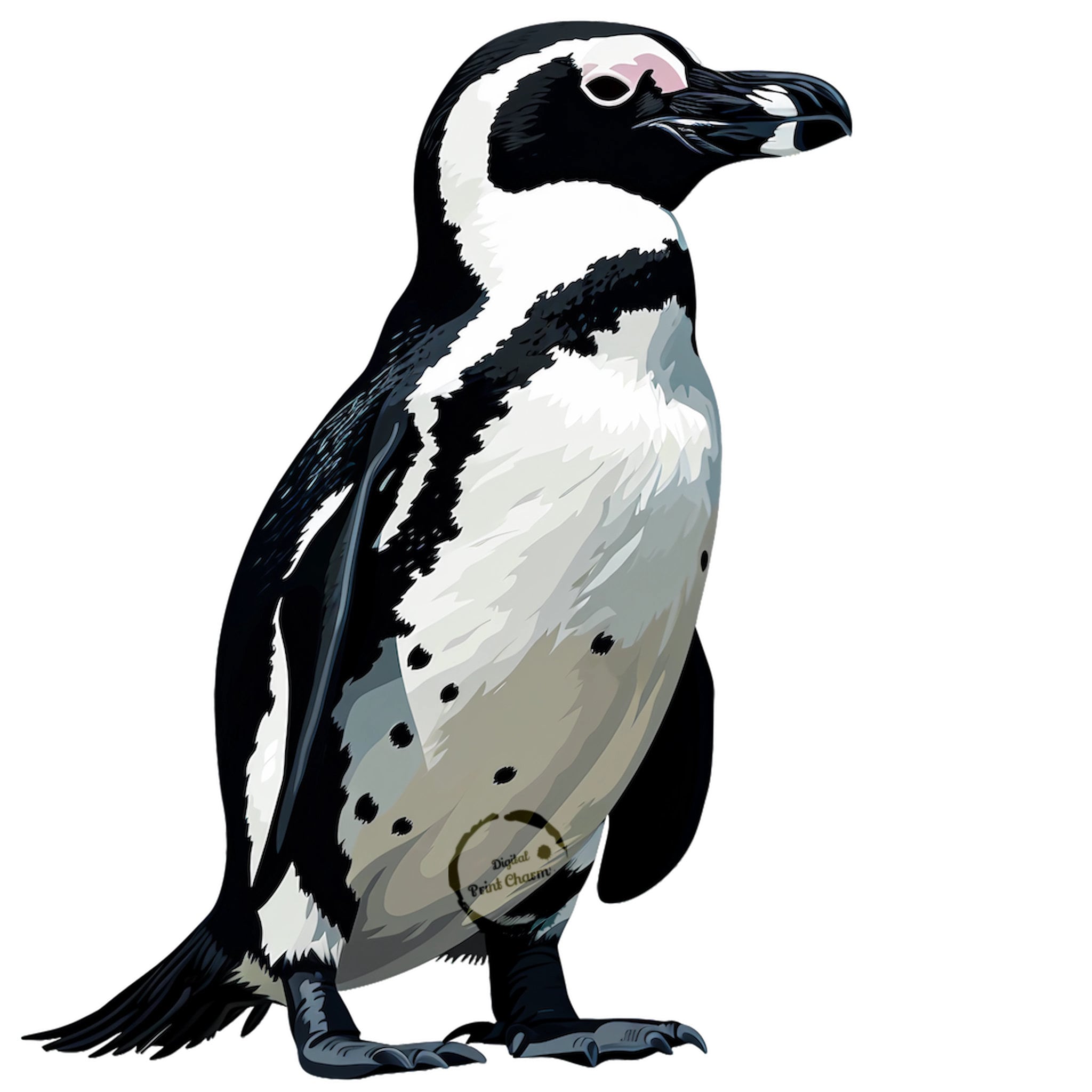 Charming African Penguin Clipart 16 Realistic Illustrations Wildlife ...
