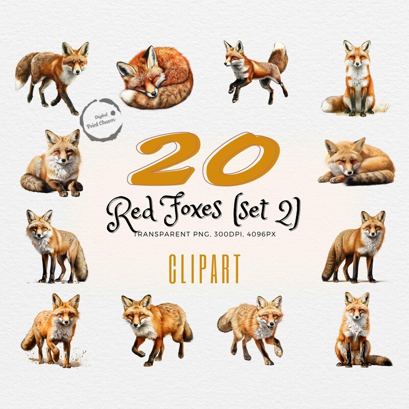 Red Fox Watercolor - Etsy