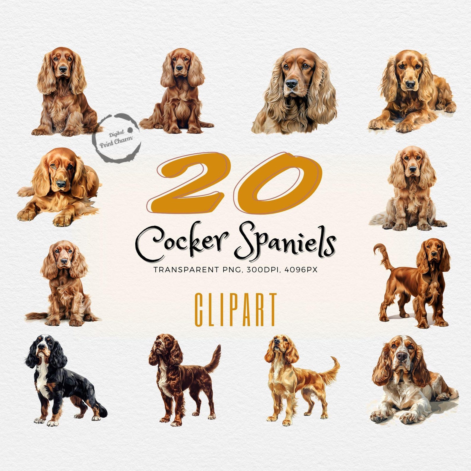 Cocker Spaniel Love | Watercolor Wonders | 20 Realistic Dog Portraits ...