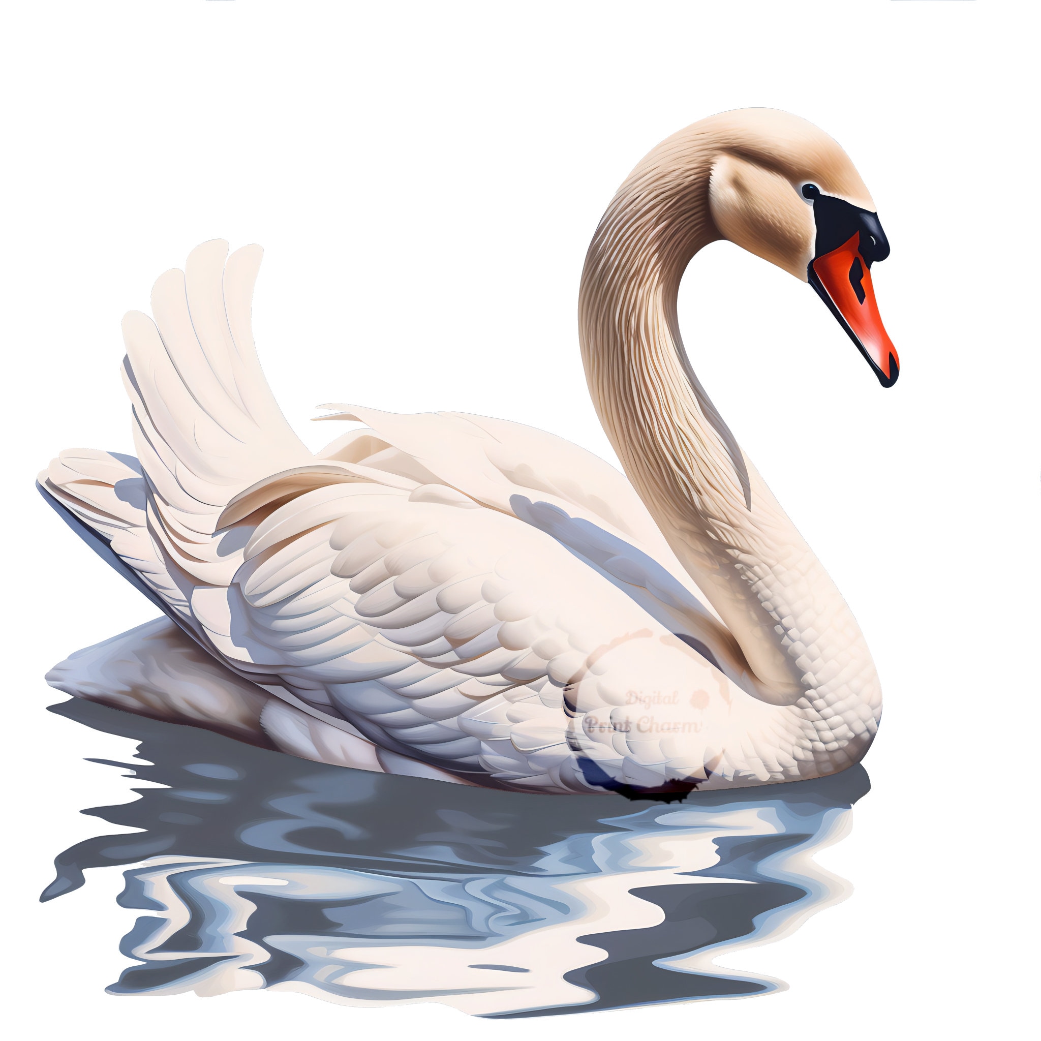 Schwan Clipart Sammlung 16 Elegante Aquarell Schwan Digitaldrucke ...