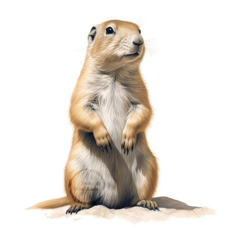 Prairie Dogs Clipart Bundle: 12 Realistic Watercolor Paintings Perfect ...