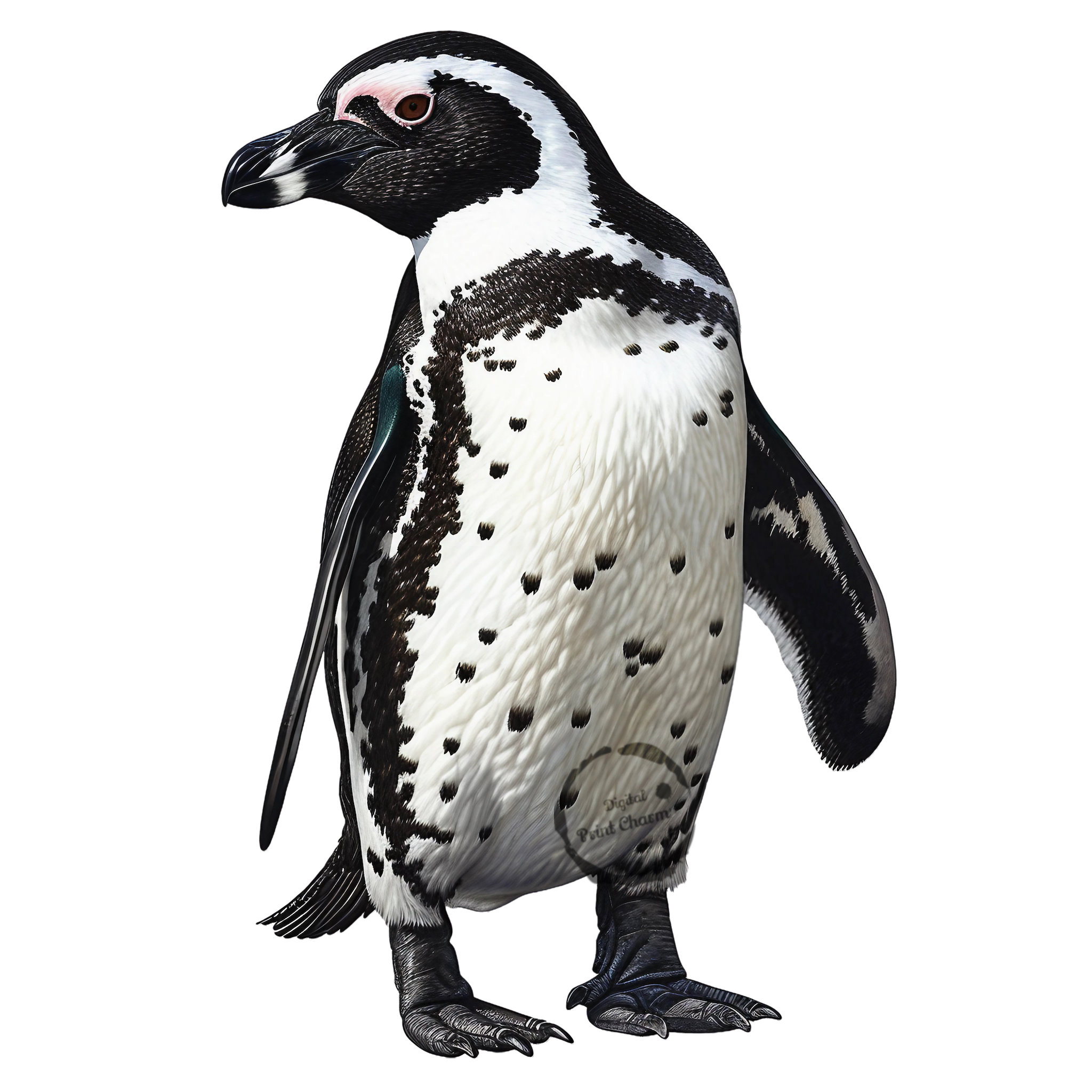 Charming African Penguin Clipart 16 Realistic Illustrations Wildlife ...