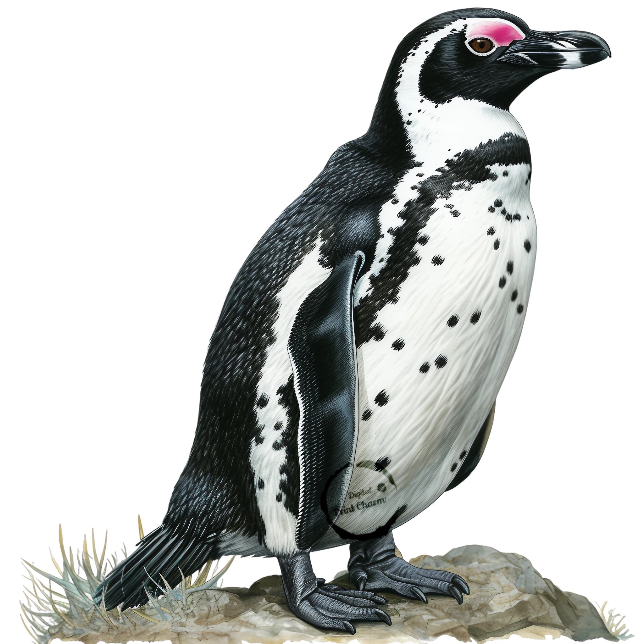 Charming African Penguin Clipart 16 Realistic Illustrations Wildlife ...