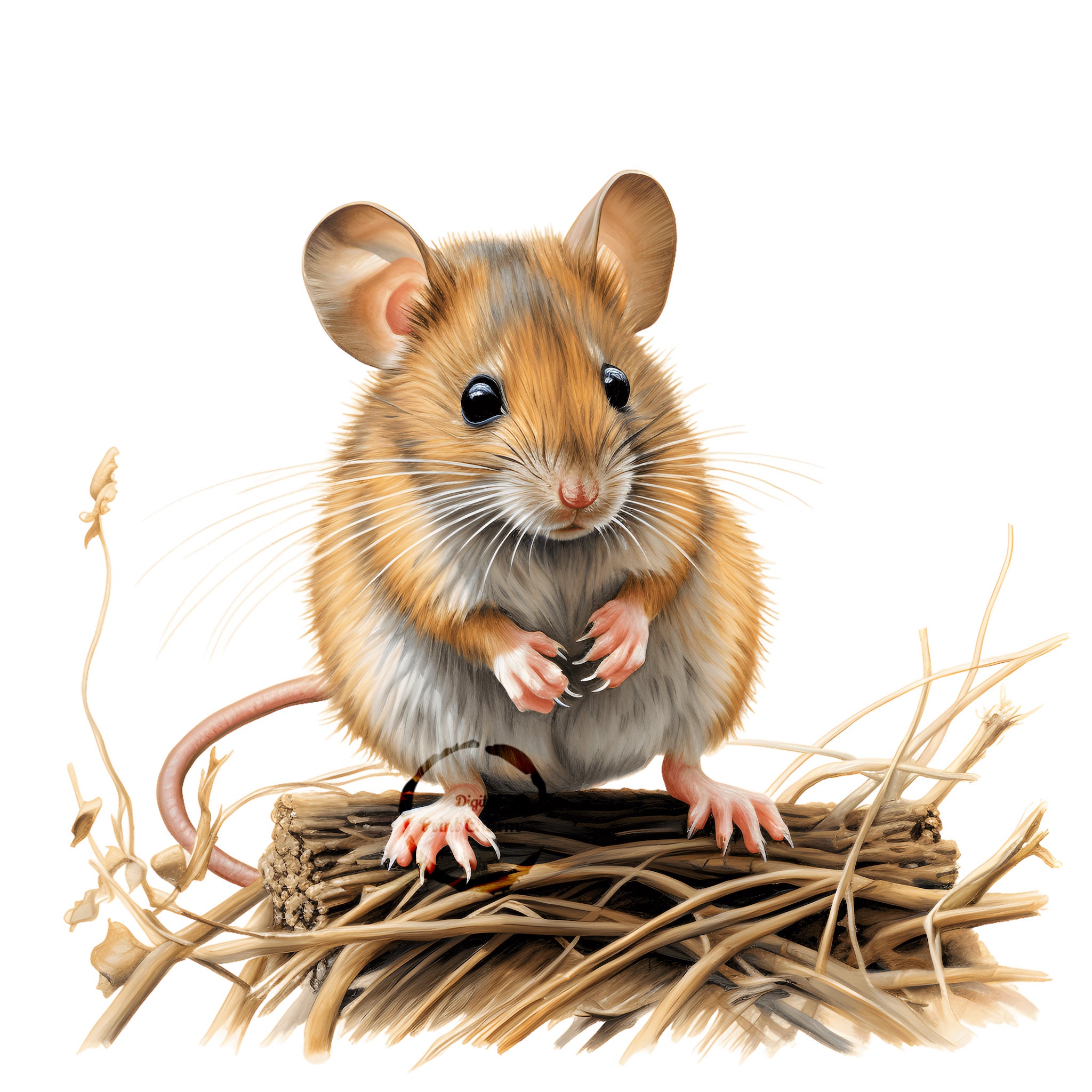 16 Mice Clipart Bundle Watercolor Digital Prints Perfect for DIY ...