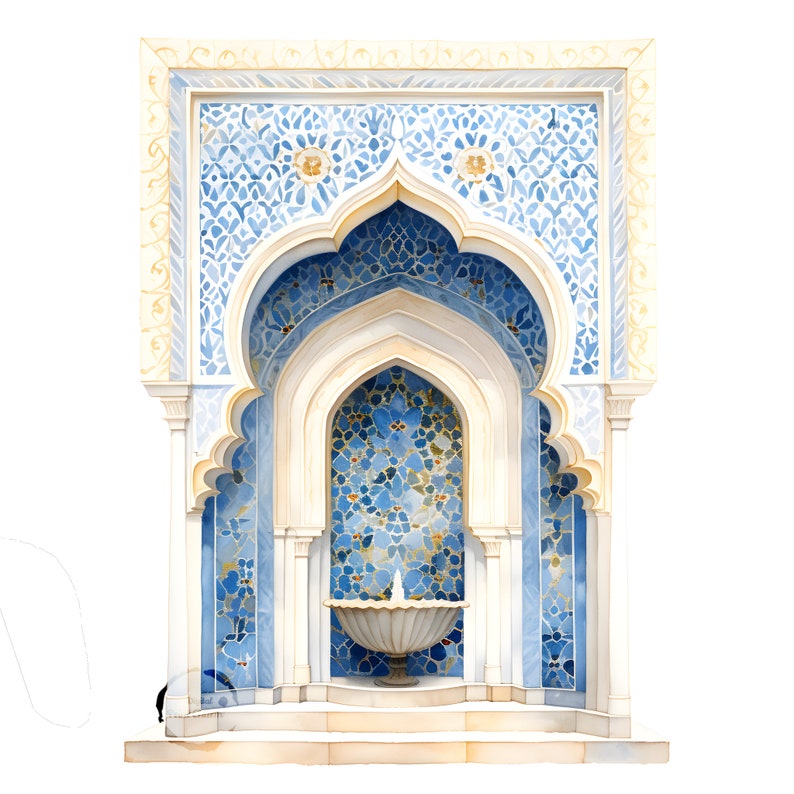 Mystical Elegance 16 Realistic Islamic Arches & Mihrabs Clipart ...