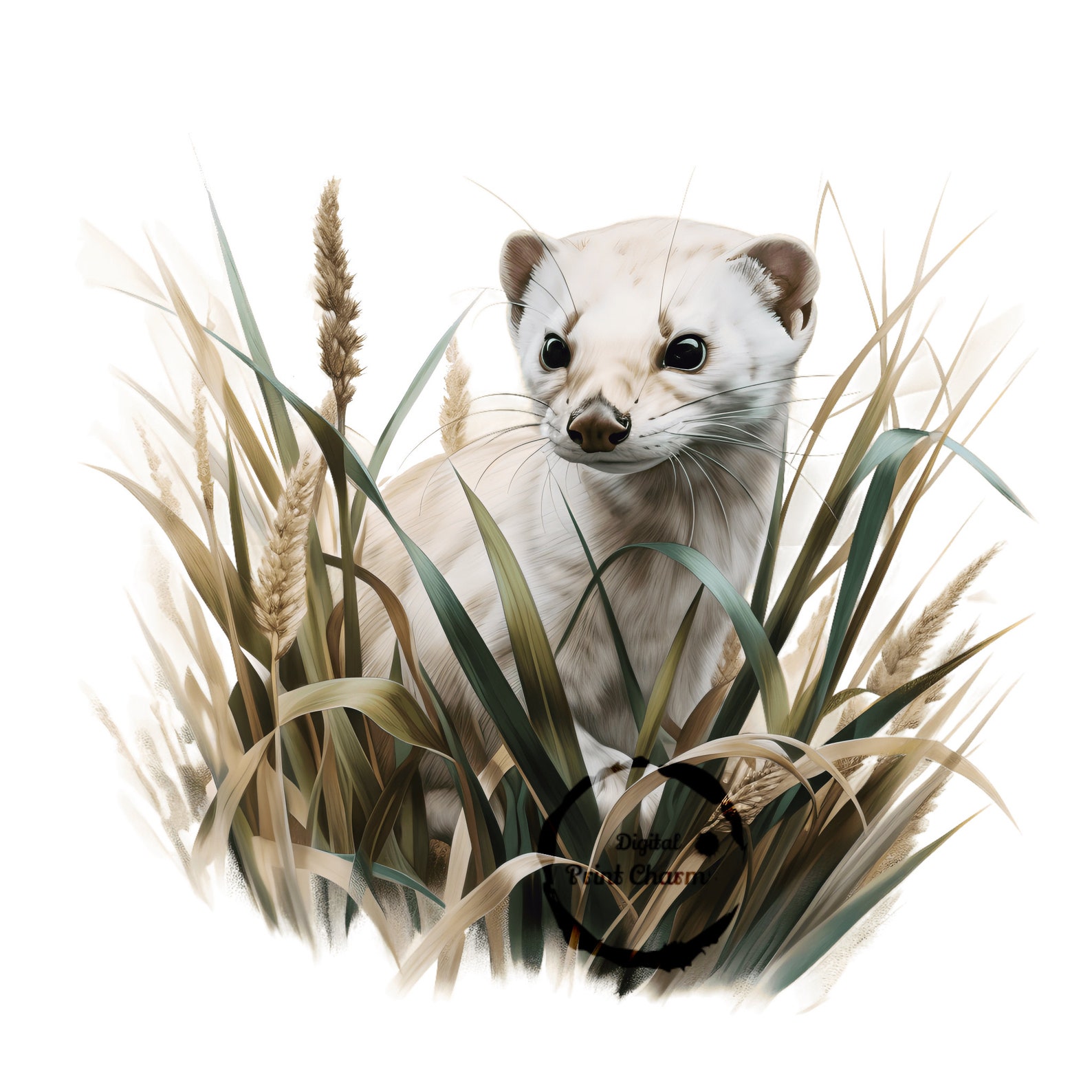 20 Weasel Watercolor Clipart Set Realistic & Detailed Animal Art ...