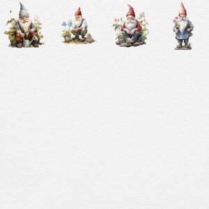 Watercolor Gnome Cliparts | Craft Essential Set of 20 | Ideal for DIY ...